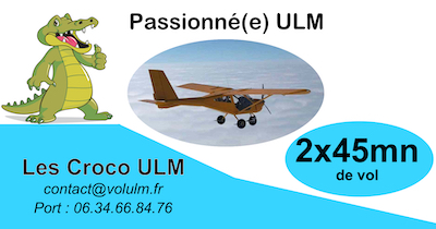 Vol Passionné(e) 45mn - Vols et Baptemes en ULM Nimes Gard